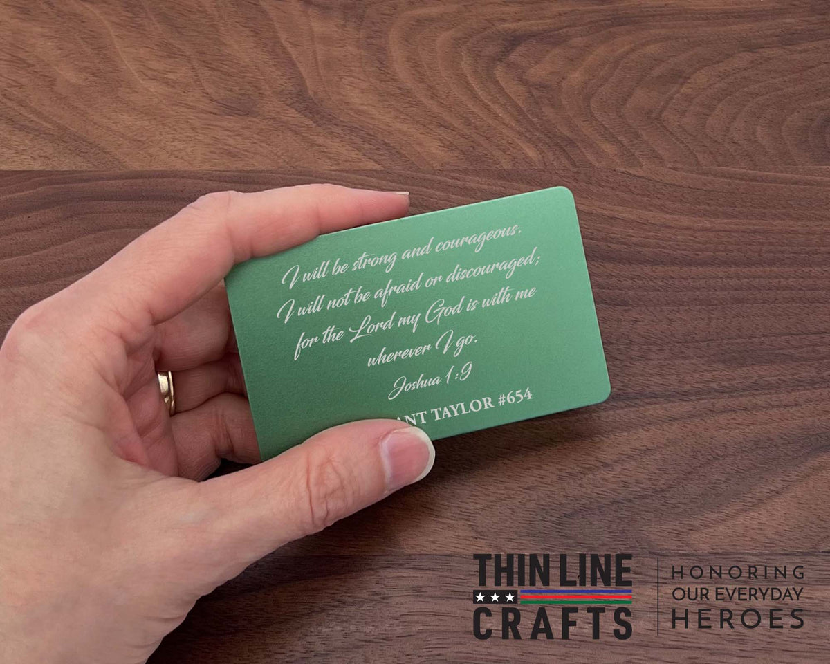 Deputy Sheriff's Prayer Card, Laser Engraved Prayer, Police Supply, La ...