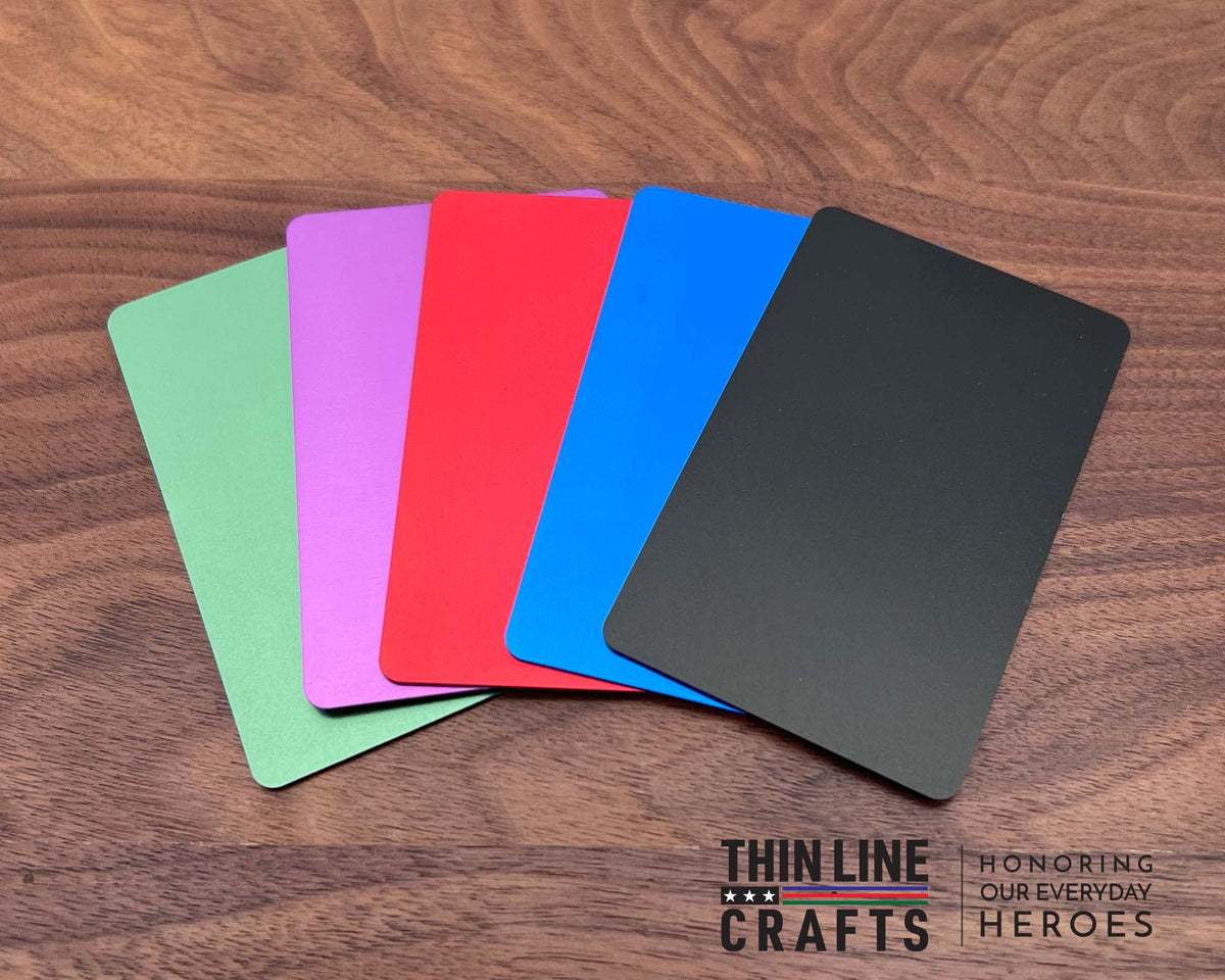 Phoenix PD Engraved Metal Miranda Card – Thin Line Crafts